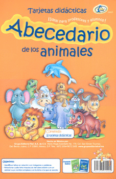 TARJETAS DIDÁCTICAS ABECEDARIO DE LOS ANIMALES. 7501875915091