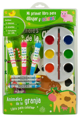 ANIMALES DE LA GRANJA LIBRO PARA COLOREAR. MI PRIMER LIBRO PARA DIBUJAR ...